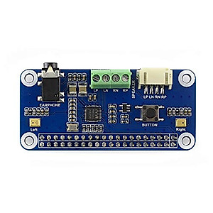 Waveshare WM8960 Hi-Fi Sound Card HAT Stereo CODEC Playing and Recording I2S Interface for Raspberry Pi Zero/Zero W/Zero WH/2B/3B/3B+