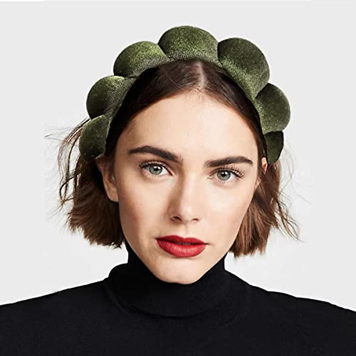 DJDZ Puffy Makeup Headband Spa Headband for Women, Sponge & Terry Towel Cloth Fabric Versed Headbands for Skincare,Yoga,Face Washing,Makeup Removal,Shower and Facial Mask