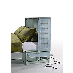 Night & Day Furniture Poppy Skye with Mattress Murphy Cabinet Bed, Queen,