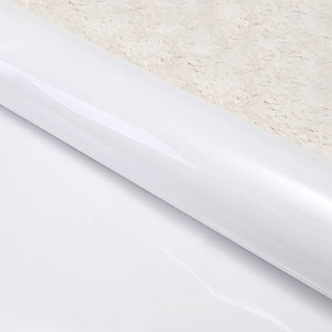 YIZUNNU White Self Adhesive Contact Paper 24x98 Inch,Vinyl Peel and Stick Roll Wallpaper Wall Stickers for Kitchen Cabinets Furniture Film Home Wall Decoration