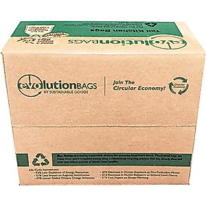 **NEW** Evolution Trash Bag Tall Kitchen DRAWSTRING, 100 bags/box, made with 70% CERTIFIED PCR material