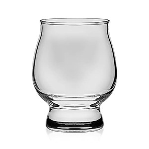 Libbey Signature Kentucky Bourbon Trail Whiskey Tasting Set, 4 Whiskey Glasses with Wood Paddle