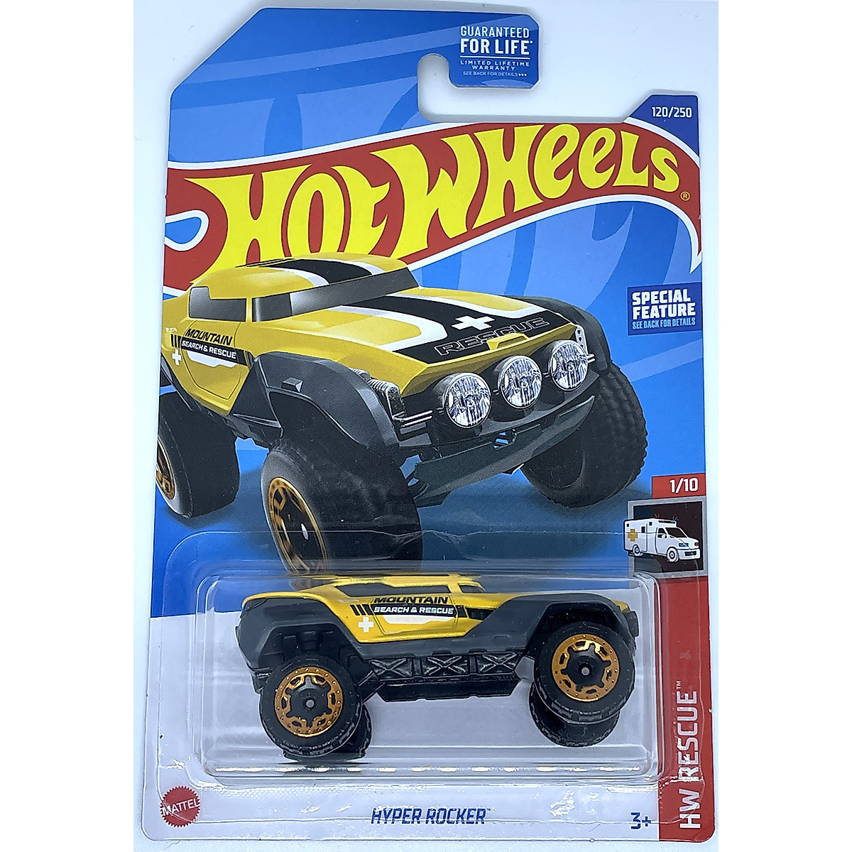 Hot Wheels 2022 - Hyper Rocker - Yellow - HW Rescue 1/10