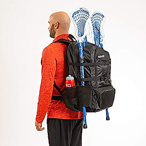 Wolks XXL Premium Lacrosse Bag, Trusted Lacrosse Backpack for Men & Women; XX-Large Sports Travel Backpack with Ball Holder Holds All Lacrosse, Soccer & Volley Ball Equipments
