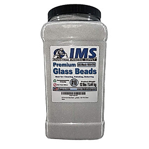 #10 Premium Glass Beads - Fine - 12 lbs/5.44 kg - Blasting Media - 100-170 US Mesh