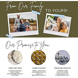 Nika's Home Pine Soy Candle 12oz Mason Jar Non-Toxic White Soy Candle-Hand Poured Candle- Handmade, Long Burning 50-60 Hours Highly Scented All Natural, Clean Burning Large Candle Gift Décor