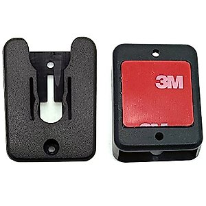 LycoGear Universal Ham CB Radio Microphone Mic Hanger Holder Mount with Adhesive Back, Pre Drill Holes & Single T Tab Connection, KLP-X2