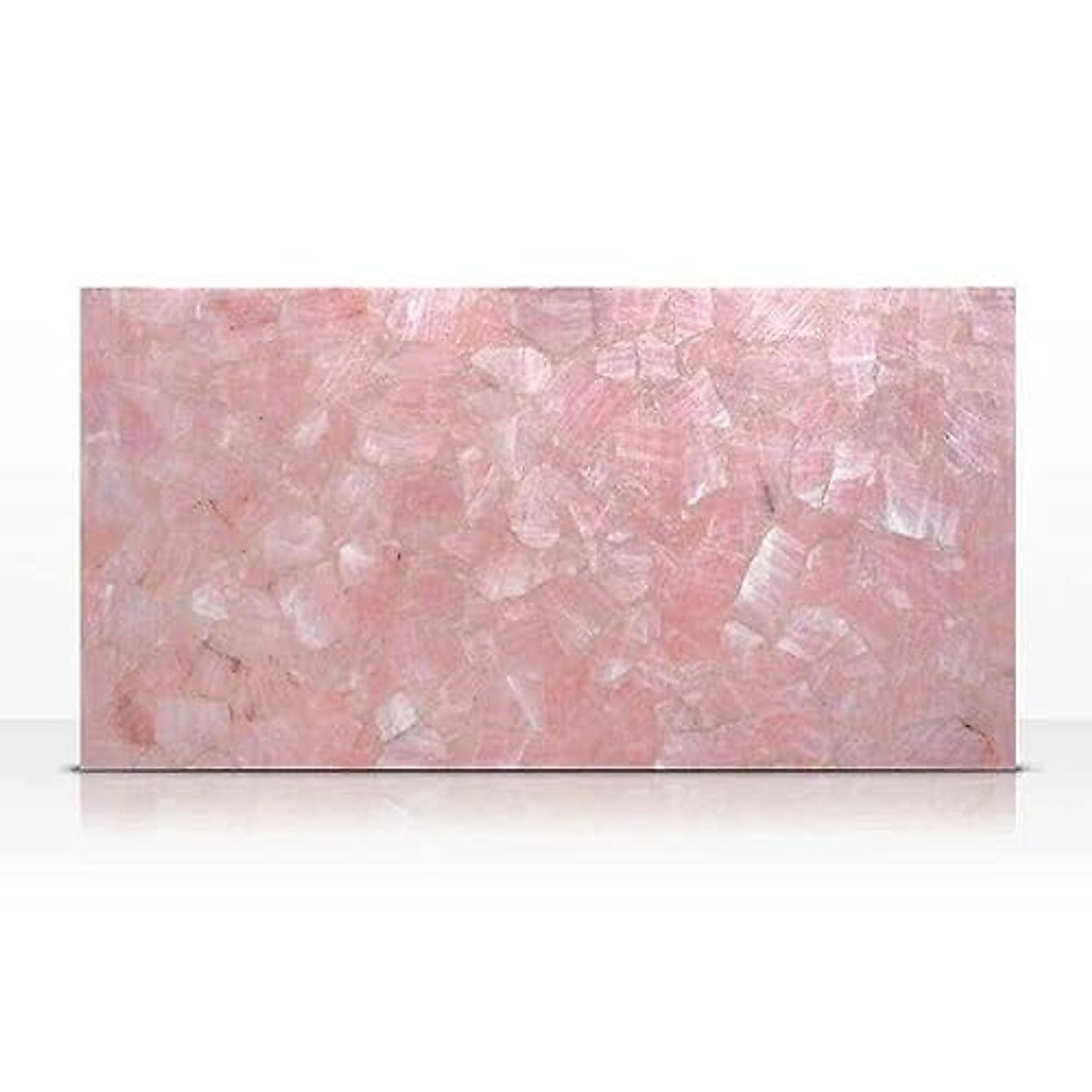 30 x 60 Inches Oval Shape Pink Marble Dining Table Top Rose Quartz Epoxy Art Conference Table for Office Furniture Decor