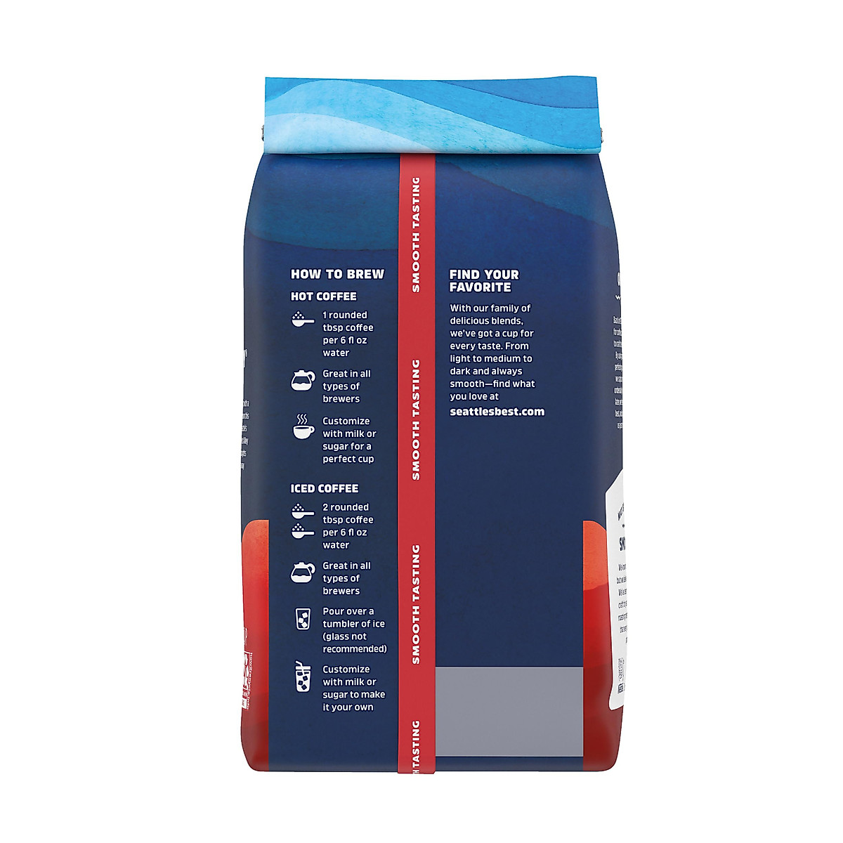 Seattle's Best Coffee Post Alley Blend Dark Roast Ground Coffee | 12 Ounce Bags (Pack of 3)