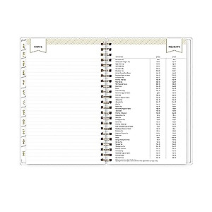 Blue Sky Day Designer 2024 Weekly and Monthly Planner, 5" x 8", Frosted Cover, Wirebound, Tile (101410-24)