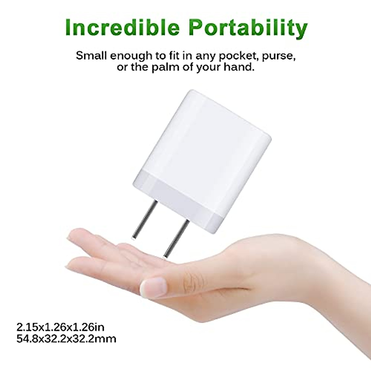 Charging Block, GiGreen 1A USB Wall Charger 3 Pack Single Port Charging Cube Plug Power Adapter Compatible iPhone 14 13 Pro Max 12 11 XS 8 6S SE,Samsung S22+ S21 FE A13 5G S10 S9 S8 A53 A32 A03s,Moto