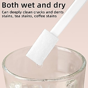 Disposable Crevice Cleaning Tools Brush: 100Pcs YIDM Crevice Cleaning Tools, Detail Gaps Scrub Cleaner Brush Set, Small Cleaning Brushes for Bathroom Kitchen Household, Small Spaces Cleaner Tool kit