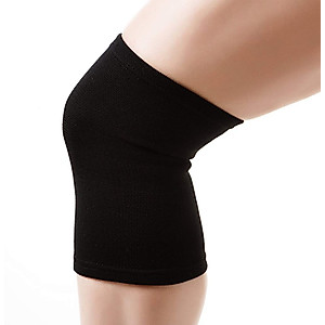 Tektrum CLOSED ELASTIC KNEE SLEEVE - BLACK, MEDIUM