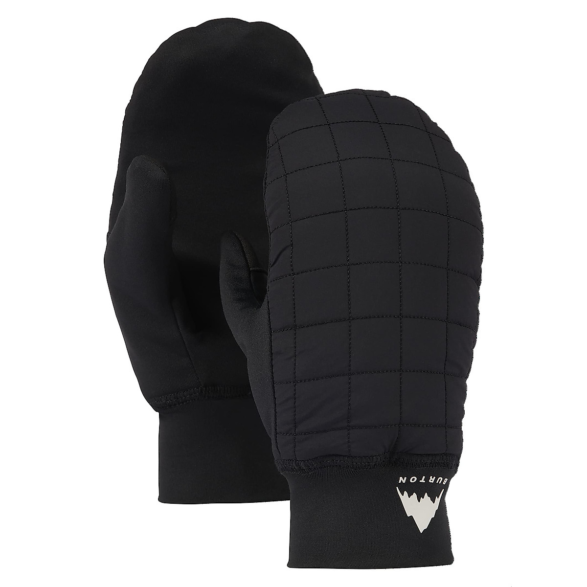 BURTON Standard Heavyweight Quilted Mittens, True Black, Small