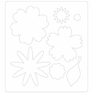 Sizzix Bigz Die , Bold Blossoms by Laura Kate Cutting dies, Multicolor