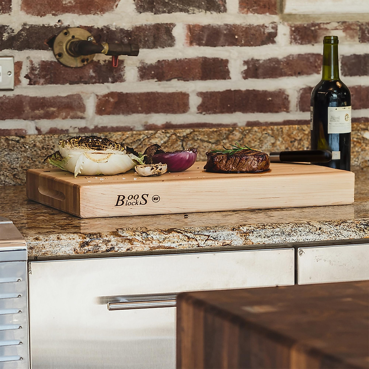 John Boos Block RA03 Maple Wood Edge Grain Reversible Cutting Board, 24 Inches x 18 Inches x 2.25 Inches