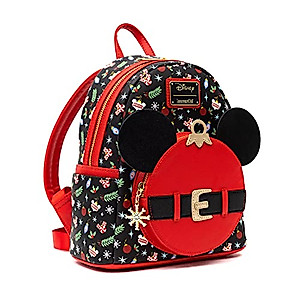 Loungefly Disney Mini Backpack, Mickey Mouse Ornament Holiday Mini Backpack, Magic Kingdom