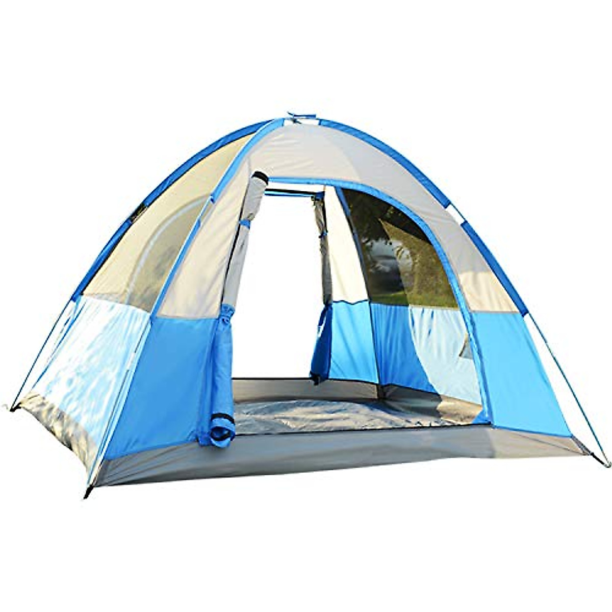 Wind Tour 3-4 Person Lightweight Backpacking Camping Tent Waterproof Double Layer Family Tent for Hiking Fishing Outdoor Travel Picnic