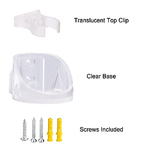 LEKUSHA Clear Lightsaber Wall Mount Display Stand Light Saber Holder Compatible for Any Lightsaber, Pack of 2