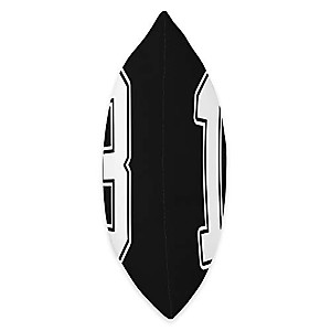 Sports Team Halloween Football Group Costume Tees White Outline Number 13 Sports Fan Jersey Style Throw Pillow, 16x16, Multicolor