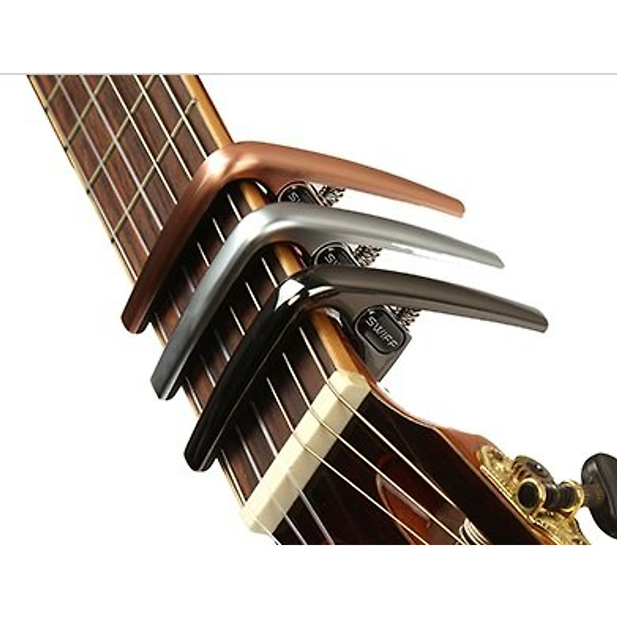 Swiff 6921502304271 Capo for Guitar, Black