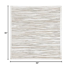 Jaipur Living Soft 8x8 Square Area Rug, Abstract, White/Ivory