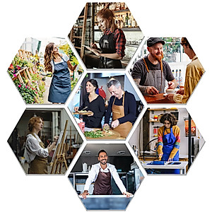 ALAZA H Yummy Donuts Adjustable neck strap Bib Aprons with 2 Roomy Pockets