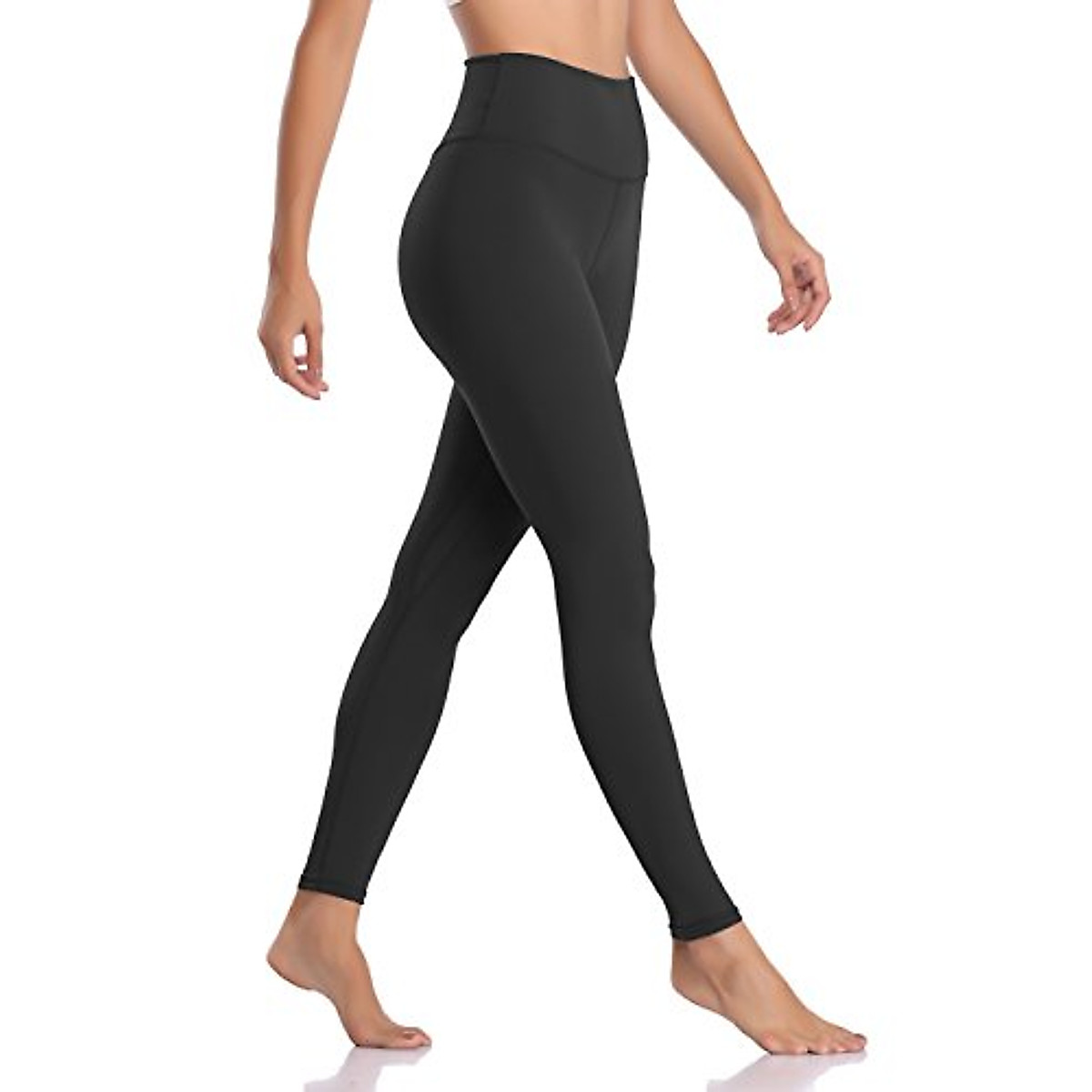 Colorfulkoala Women's Buttery Soft High Waisted Yoga Pants Full-Length Leggings (M, Black)