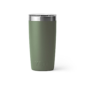 YETI Rambler 10 oz Tumbler, Stainless Steel, Vacuum Insulated with MagSlider Lid, Camp Green