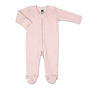 The Peanutshell Baby Sleepers for Girls Set of 3-0-3 Months Baby Clothes, Soft Cotton Girl Footed Pajamas, Newborns & Infants Clothes Gift Set - Flower Pink