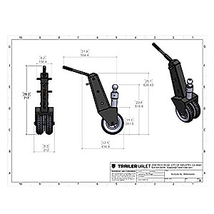 Trailer Valet TVXL25 XL Trailer Dolly - 2-5/16" Ball