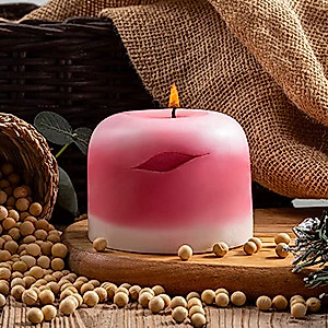 Cinnamon Candle Christmas Gift Set for Women, Soy Wax Aromatherapy Scented Candle Present, Aesthetic Winter Candle Stress Relief for Yoga, Massage, Bath, Meditation, Reiki, Long Lasting, 11oz, Red