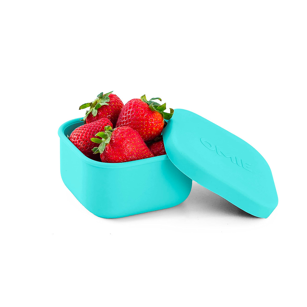Omie OmieBox Silicone Leakproof Snack Containers To Go, Food Storage Containers with Lid - BPA Free, Airtight, Dishwasher and Freezer Safe, Oven Safe - 9.4 ounces