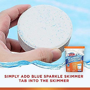 HTH 28006 Blue Sparkle Skimmer Tabs Swimming Pool Sanitizer, 5.5 lbs