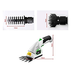 ELSP 7.2V 2 in 1 Cordless Grass and Hedge Trimmer, Battery Powered Lightweight Electric Trimmer, Cordless Shears Ideal for Shrub, Garden, Grass or Lawn Cultivation