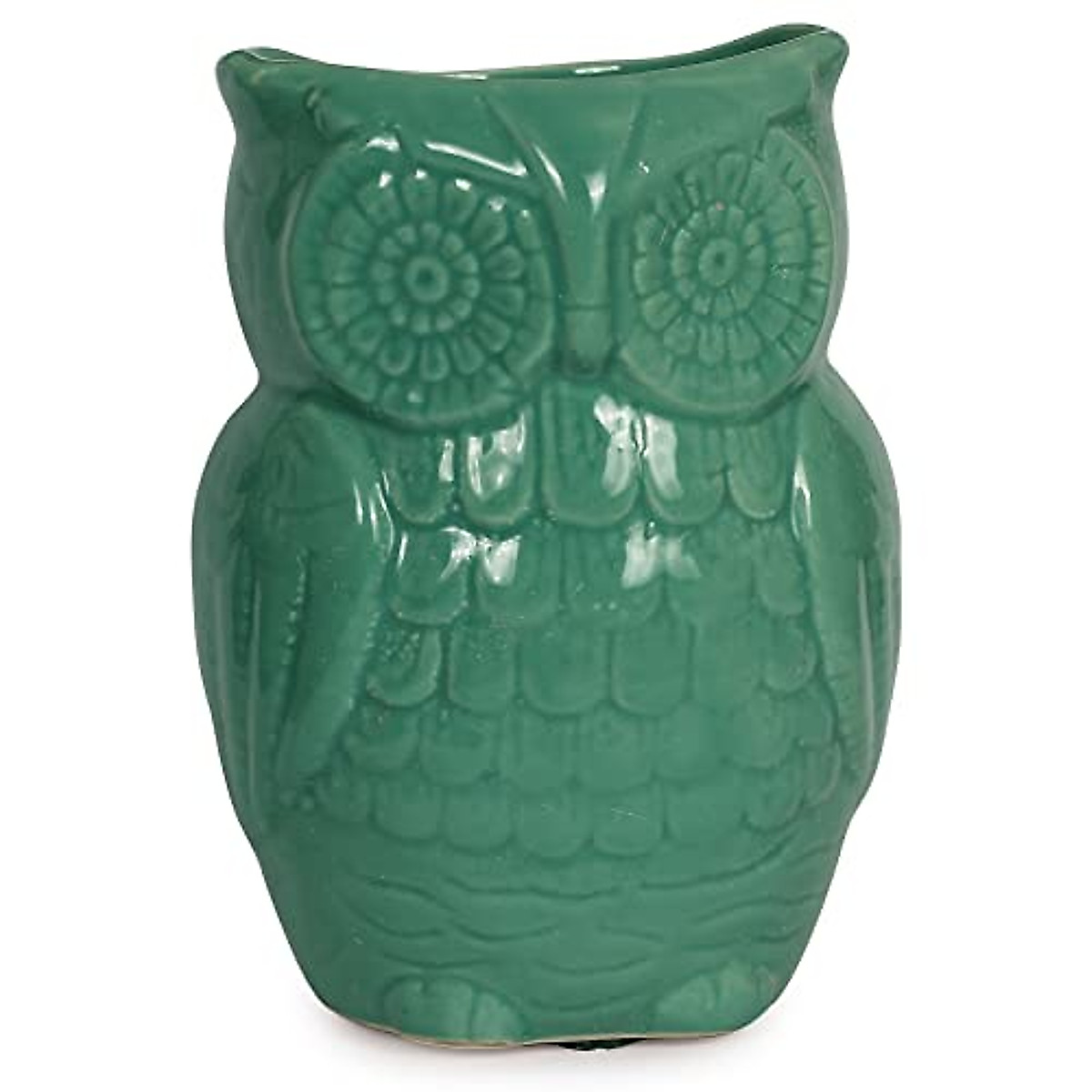 ABHANDICRAFTS Utensil Holder for Kitchen Counter 7.5" Inch Multi-Purpose Ceramic Organizer for Kitchen Decor, Paint Brush, Flower Vase, Cooking Tool Utensils Caddy for Countertop Aqua