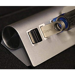 ACHORO 4 Ports Computer USB Hub & Data Transfer Powered USB 3.0 Hub - Premium Quality Extra USB Ports - Aluminium Alloy External USB Port for Computer, Mac, PCs - High-Speed Powered USB Hub (Silver)