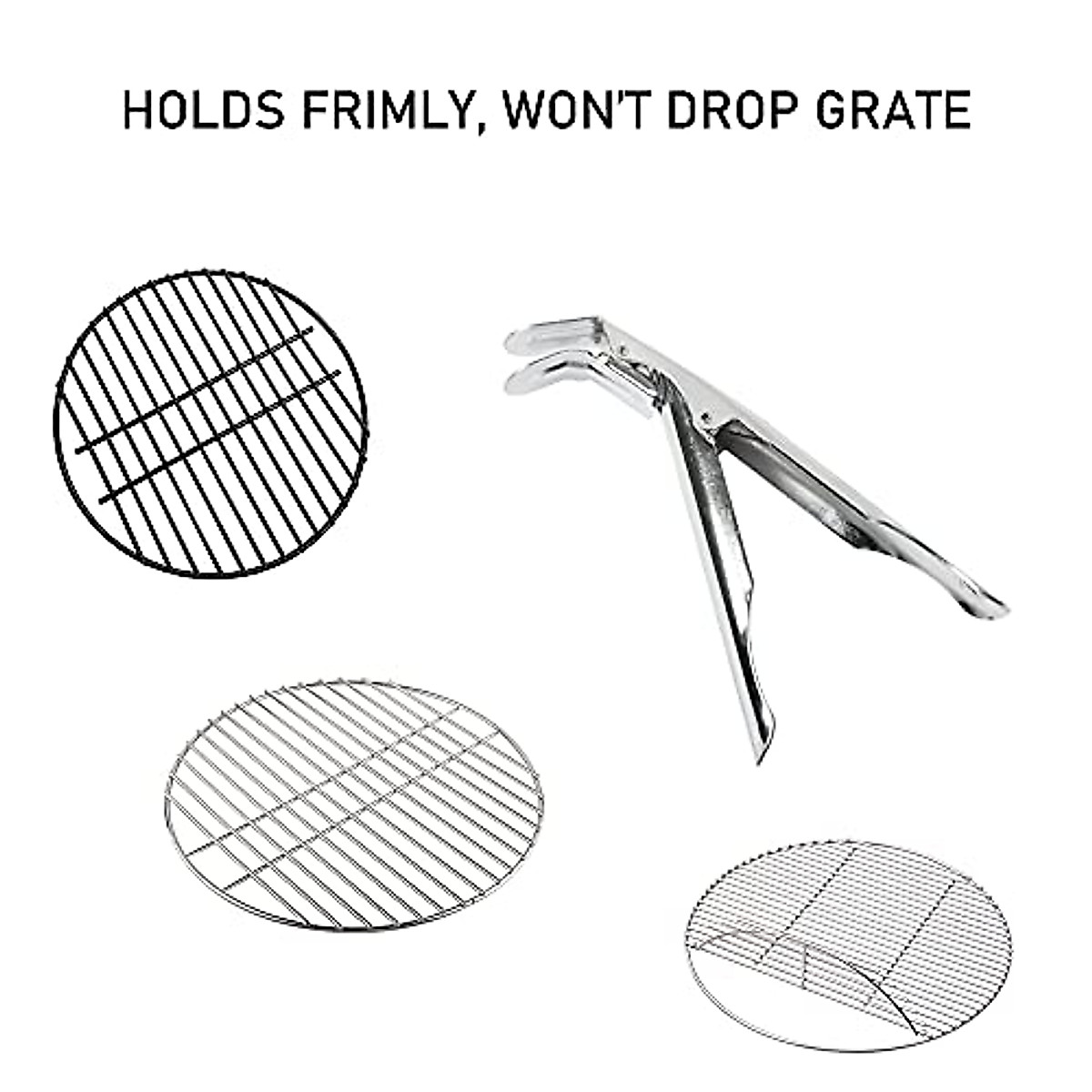 OLAMO Grid Gripper, Grill Gripper, BBQ Universal Grate Lifter, Grill Grid Lifter, Hot Plate Tongs, Cooking Gripper, BBQ Accessories, Grill Accessories, Grill Gripper