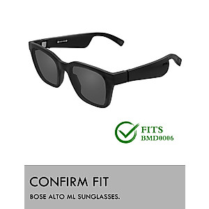 Raydi Polycarbonate Replacement Lenses for Bose Alto M/L BDM0006 Sunglasses - Ice Blue Mirror - Polarized