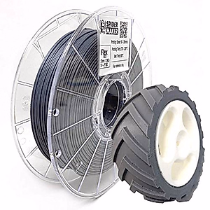 SpiderMaker SpiderFlex Matte Finish Flexible TPE(TPU) 3D Printing Filament - Shore 75A, 1.75mm, 500g (Iron Gray)