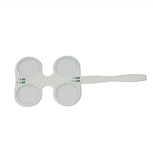 4 Units Optical Flipper Optometry Plastic Flip Trial Lens Plastic Confirmation Flipper Ophthalmic Flipper Optical Instruments (4pcs/Set (±0.50, ±1.00, ±1.50, ±2.00))