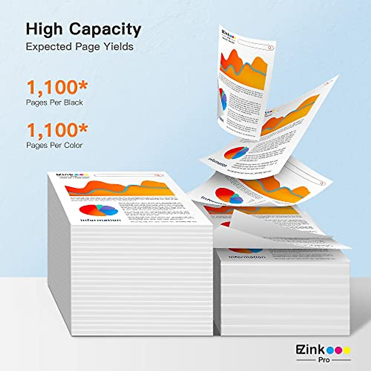 E-Z Ink Pro 812XL Remanufactured Ink Cartridges Replacement for Epson 812 XL 812XL T812XL T812 to use with Workforce Pro WF-7820 WF-7840 EC-C7000 Printer (4 Pack, 1 Black, 1 Cyan, 1 Magenta, 1 Yellow)