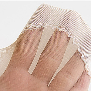 TeenFighter 10 Pairs Silky Nylon soft & breathable Ankle Socks for Girls, Cotton Sole Thin Elastic Socks for Women