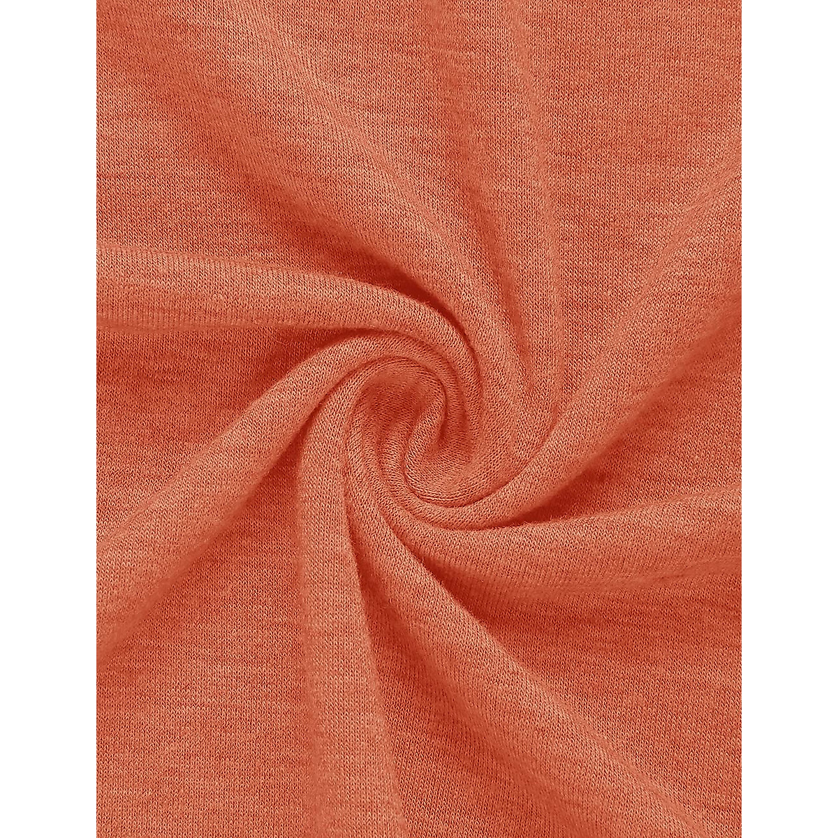 MIROL Women's Half Sleeve T Shirts Fashion V Neck Oversized Loose Tops Solid Casual Basic Blouses Orange