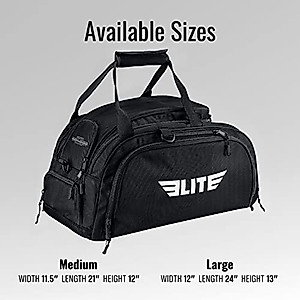 Elite Sports Warrior Series Boxing Mma Bjj Gear Gym Duffel Backpack Bag, Large
