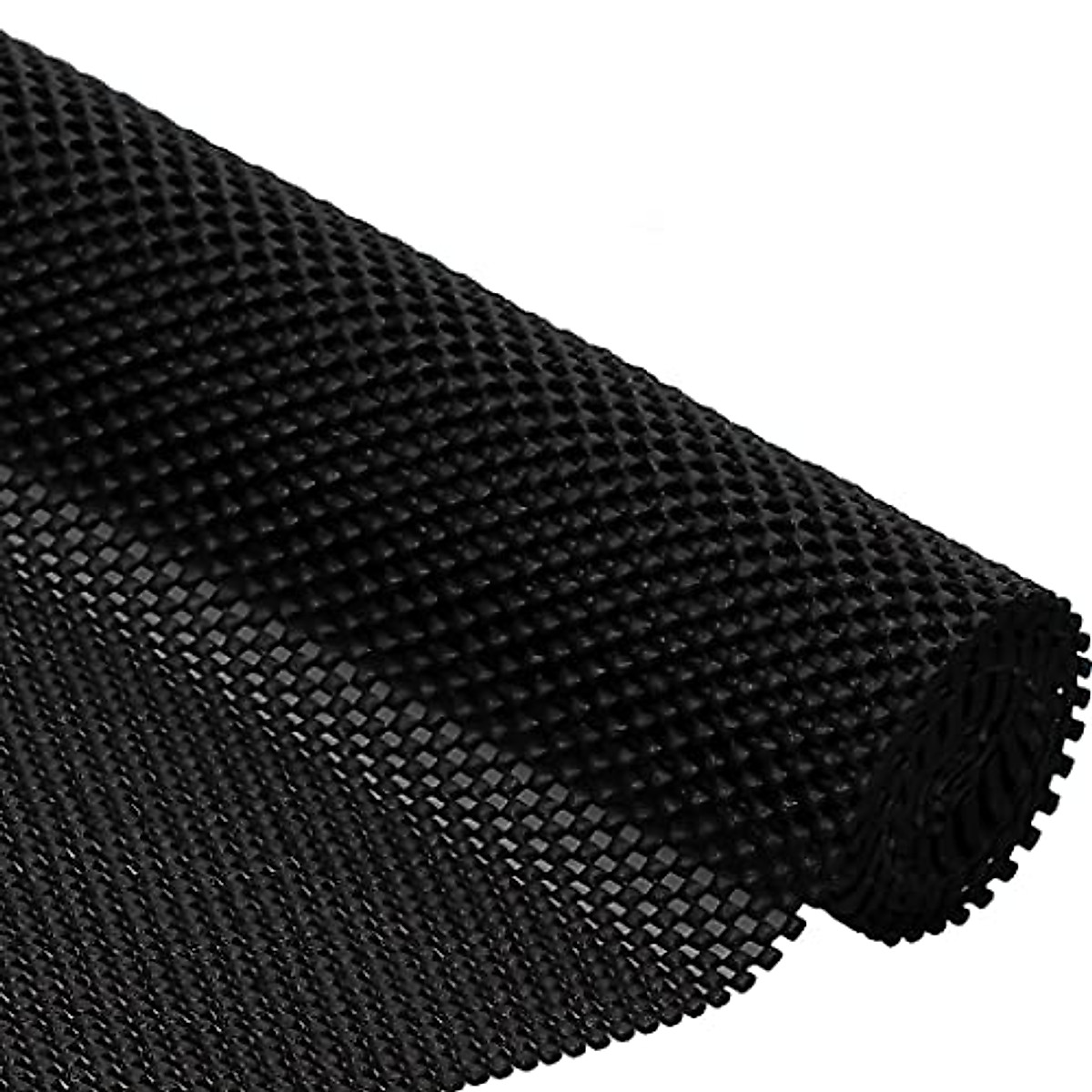 2 Roll Drawer and Shelf Liner,12inch x 6FT Strong Grip Shelf Liners for Kitchen Cabinets,Non Adhesive,Protective Shelf Liner Non Slip for Drawers,Shelves,Cabinets,Storage,Kitchen for Desks,Black