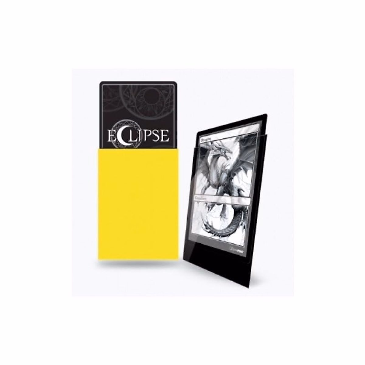 BoardGame E-15608 Ultra Pro-Eclipse Gloss Standard Sleeves 100 Pack-Lemon Yellow