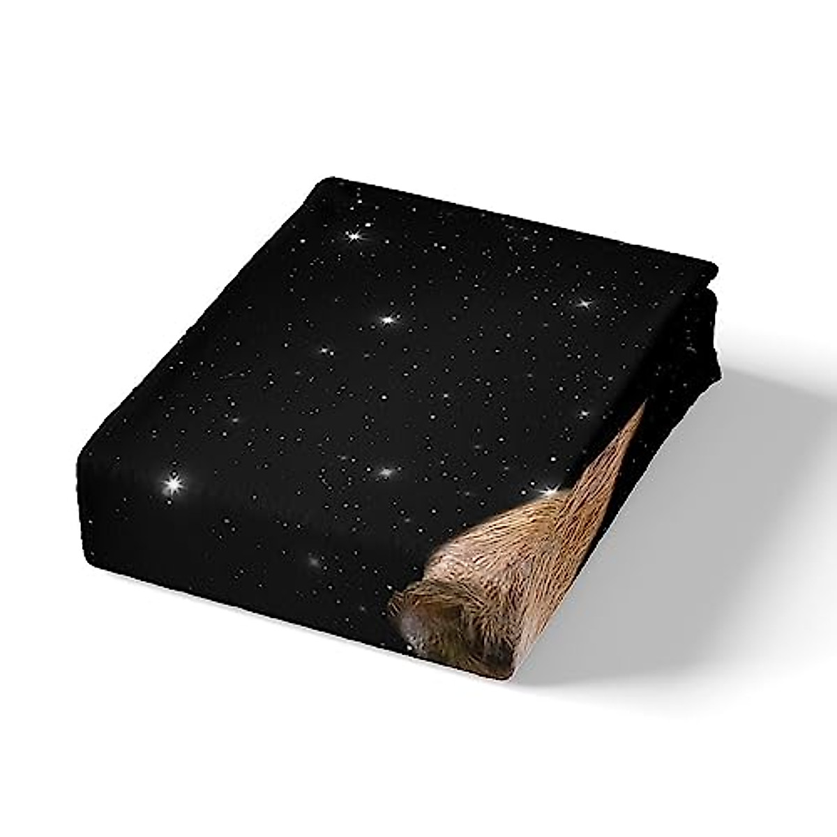 Capybara Twin Size Bed Sheets Boys Girls Capybara Animals Lovers Bed Sheet Set For Kids Women Men Galaxy Starry Sky Ultra Soft Fitted Sheet Coffee Brown Black White Bedding Sheets Bedroom Decor 3Pcs