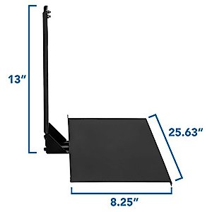 Mount-It! Monitor and Keyboard Wall Mount, Standing Workstation VESA Keyboard Tray Platform, 26 Inch Wide Platform with Surface for Mouse Pad (MI-7917)