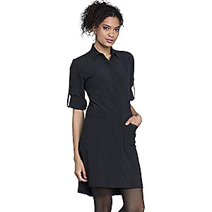 Cherokee Infinity Women Scrubs Lab Coats 40" 1401A, XL, Black